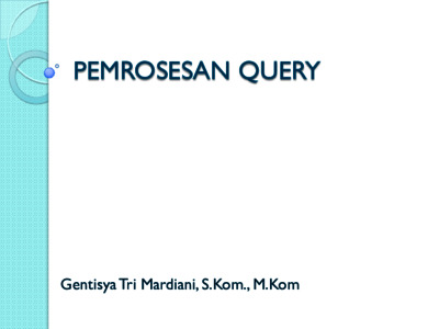 Pertemuan 2 - Pemrosesan Query - Repository